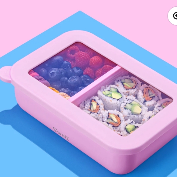 S'well | Office | Nwt Swell Pink Bento Box Lunch Box With Clear Lid 6oz ...